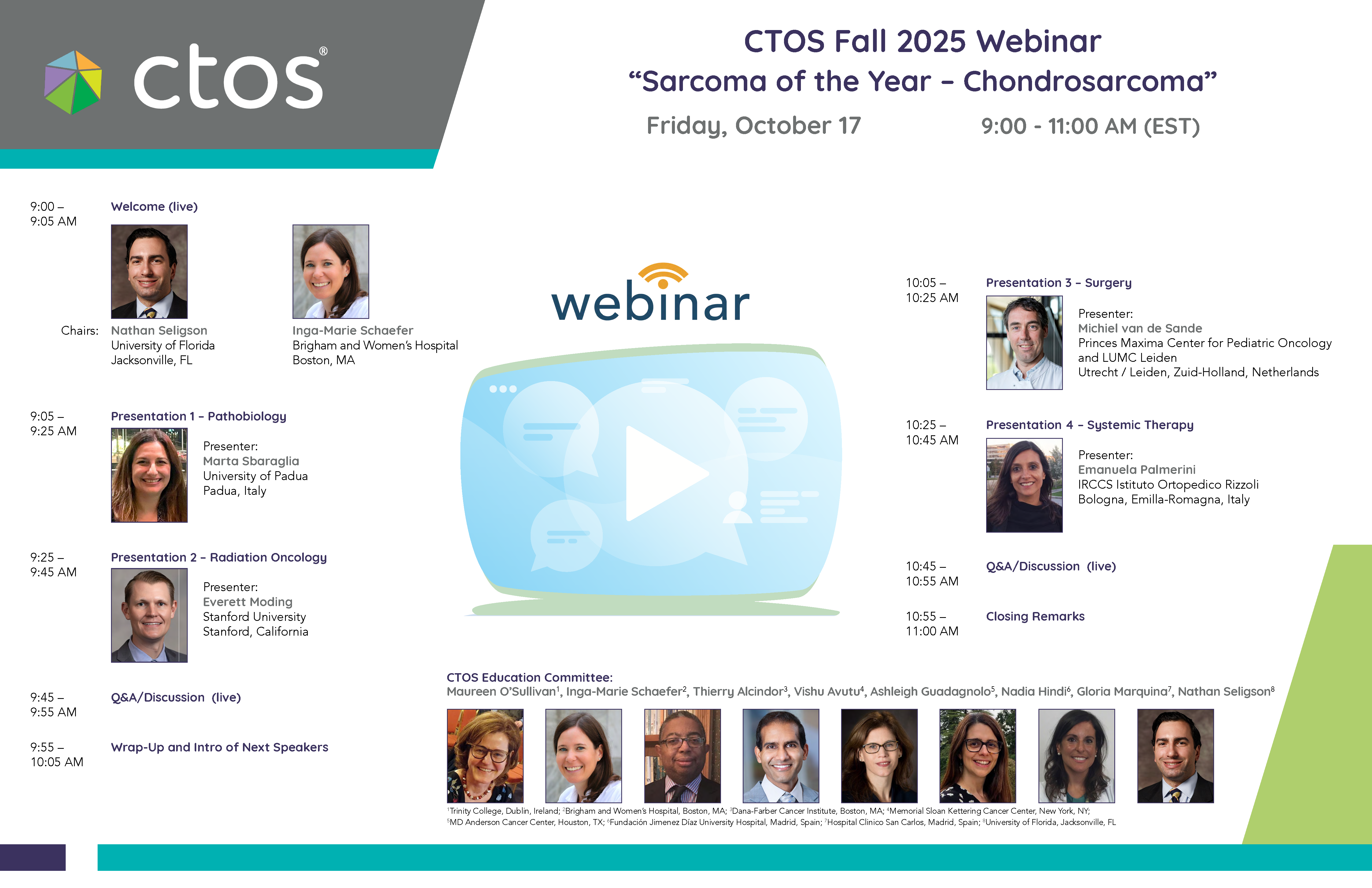 CTOS Fall Webinar on Chondrosarcoma